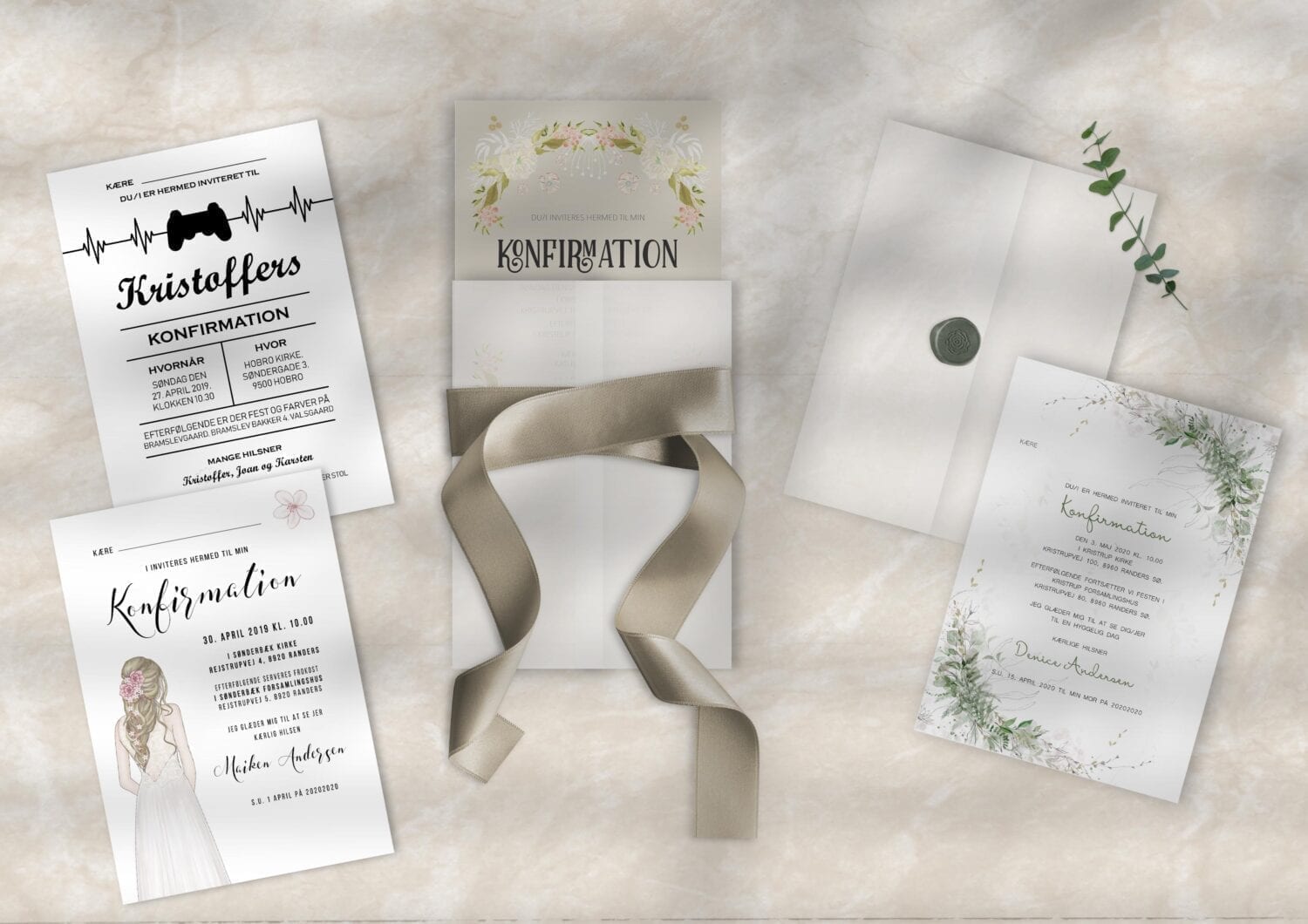 INVITATIONER | Unikke invitationer til livets fester!