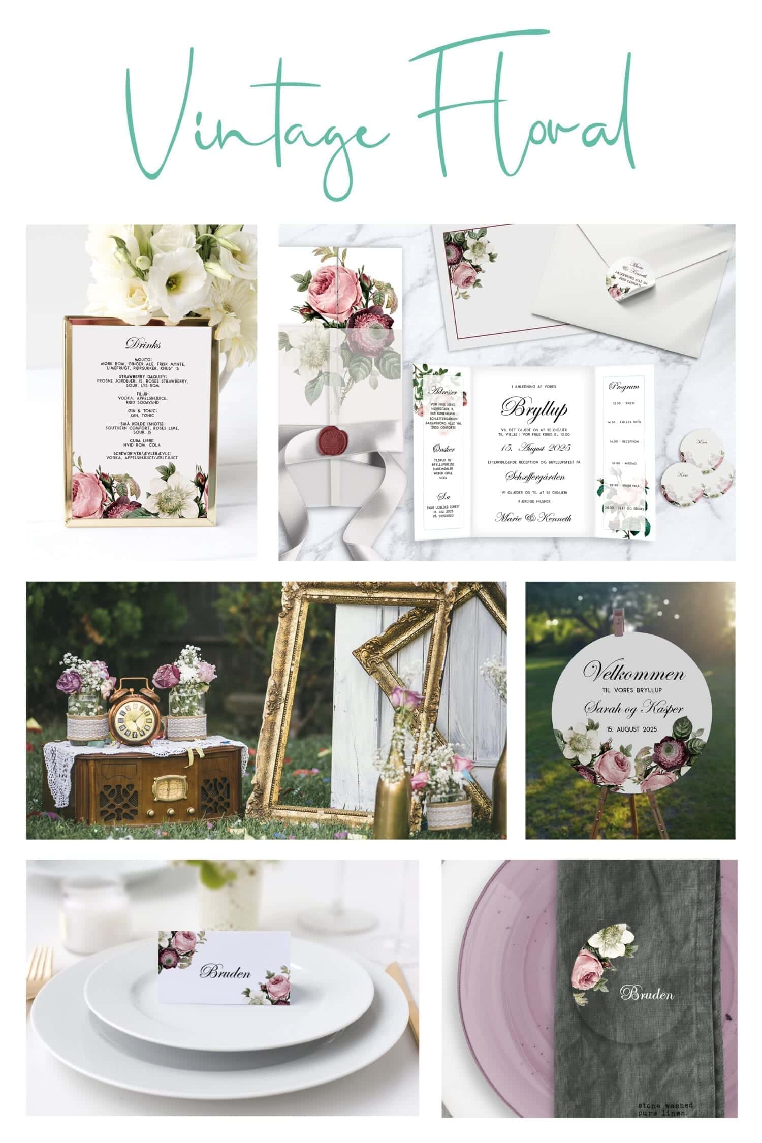 Bryllupsinvitationer | Unikke invitationer | 40+ designs