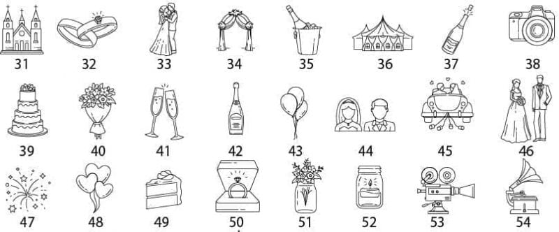 Tidsplan til bryllup - Lav tidslinje til gæster - Cloud Celebration