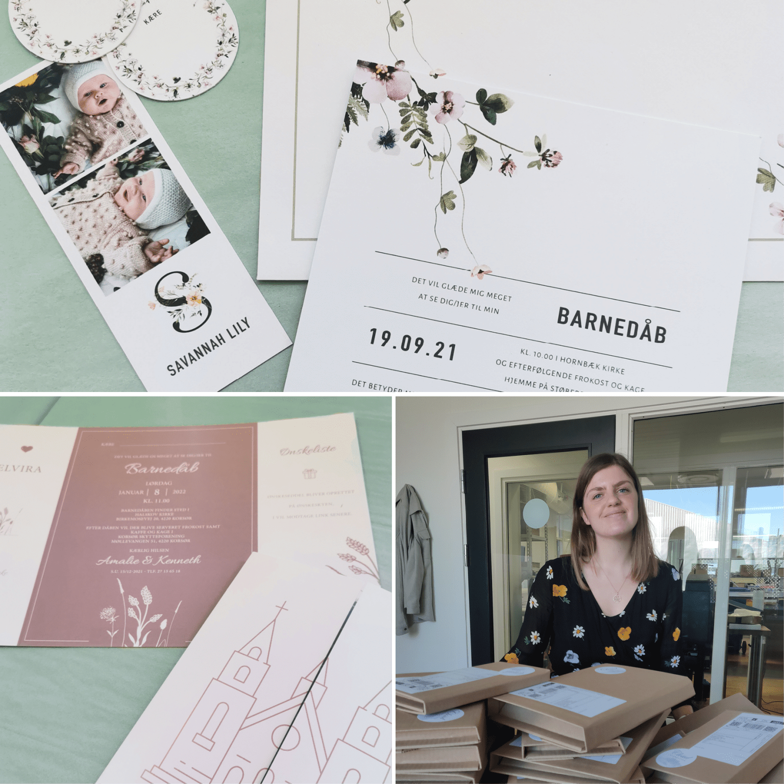 FLOWER SKIRT | Elegant og enkelt invitation til studenterfest