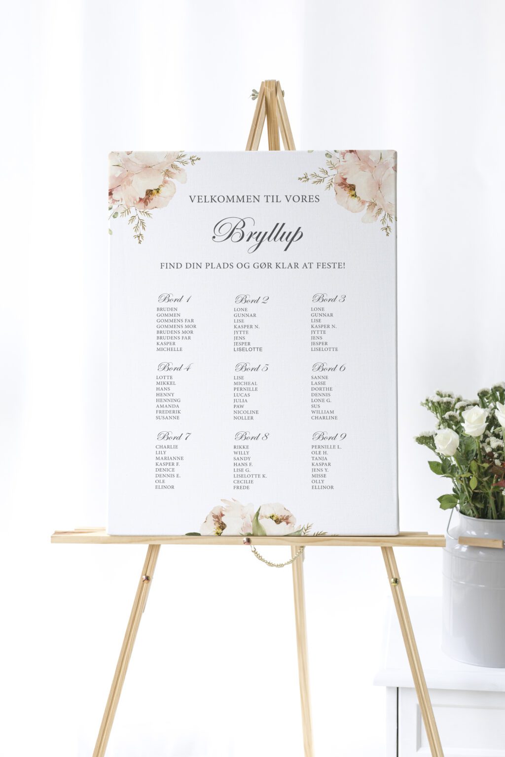 WILD PEONY - BORDPLAN