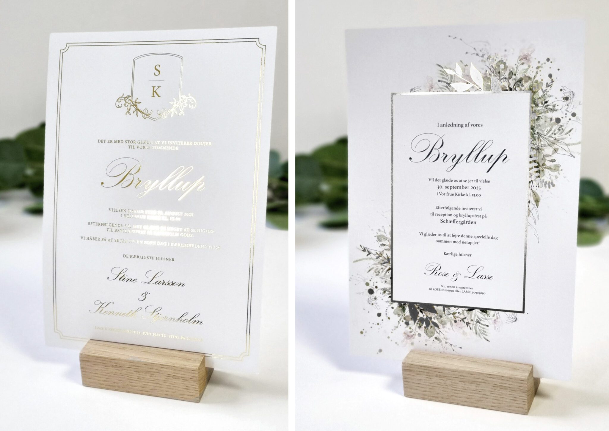 Bryllupsinvitationer | Unikke invitationer | 40+ designs