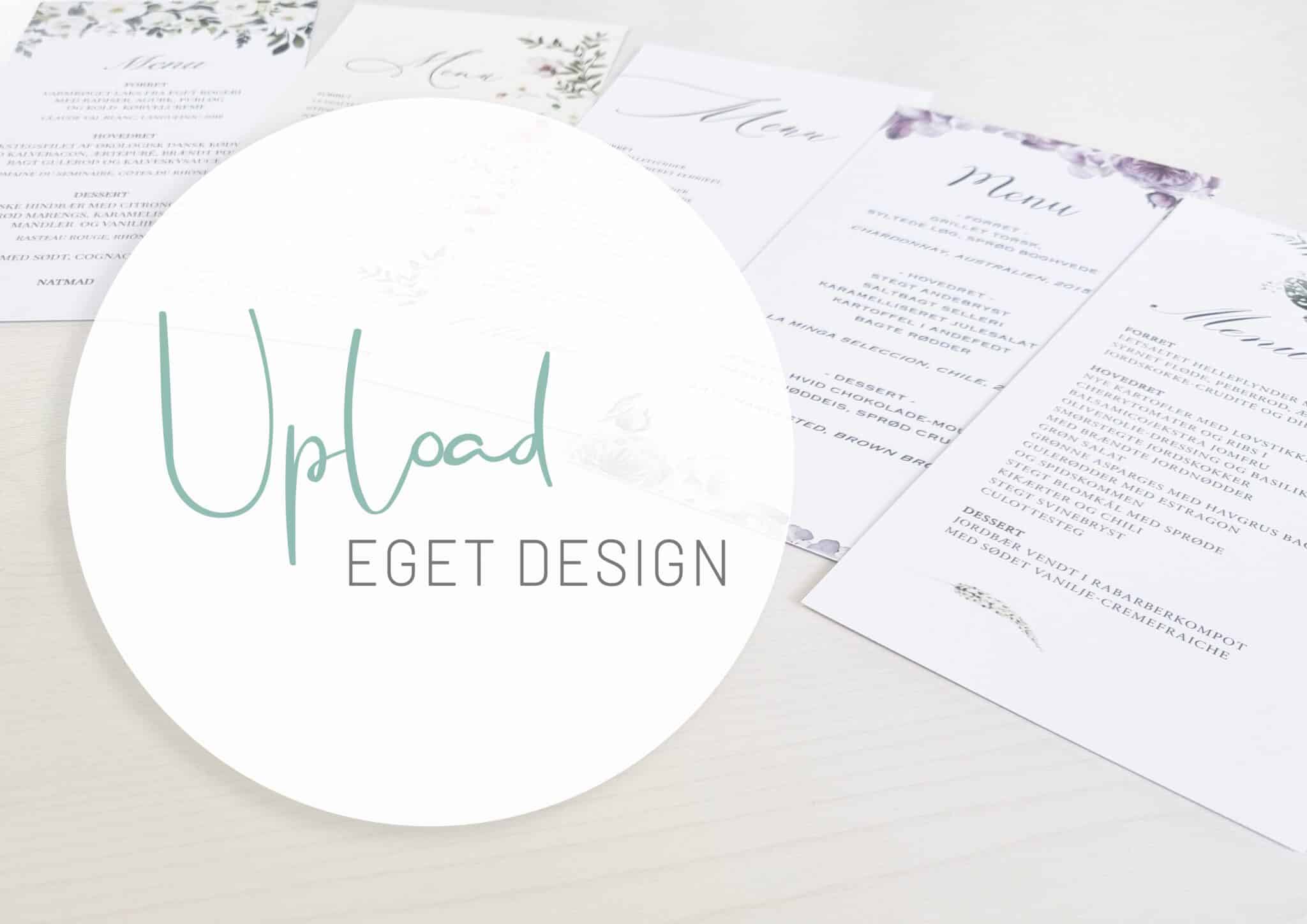 DESIGN SELV - MENUKORT